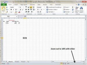 How To Zoom IN/Out In MS Excel 2010 | Clarified.com