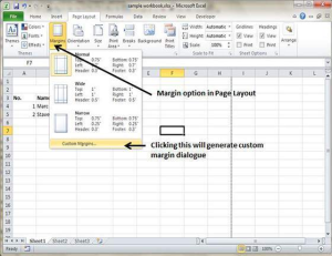 How To Adjust Margin In MS Excel 2010 | Clarified.com