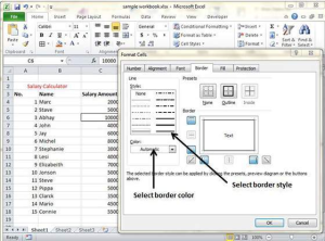 How To Apply Borders And Shades In MS Excel 2010 | Clarified.com
