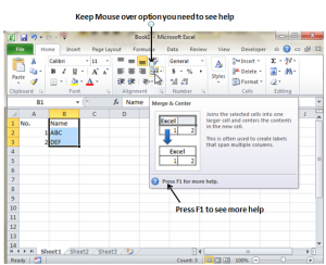 How To Get Context Help In MS Excel 2010 | Clarified.com