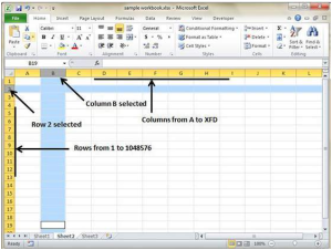 The Basics Of Rows And Columns In MS Excel 2010 | Clarified.com