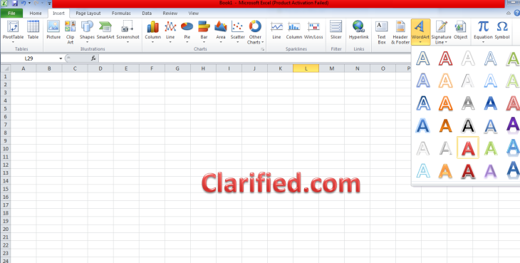 How To Add Graphic In MS Excel 2010 | Clarified.com