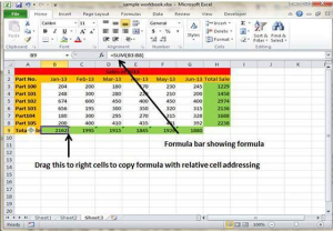 How to copy formulas in MS Excel 2010 | Clarified.com