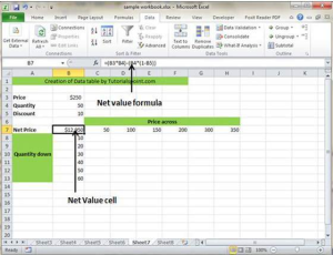 How To Create Data Tables In MS Excel 2010 | Clarified.com